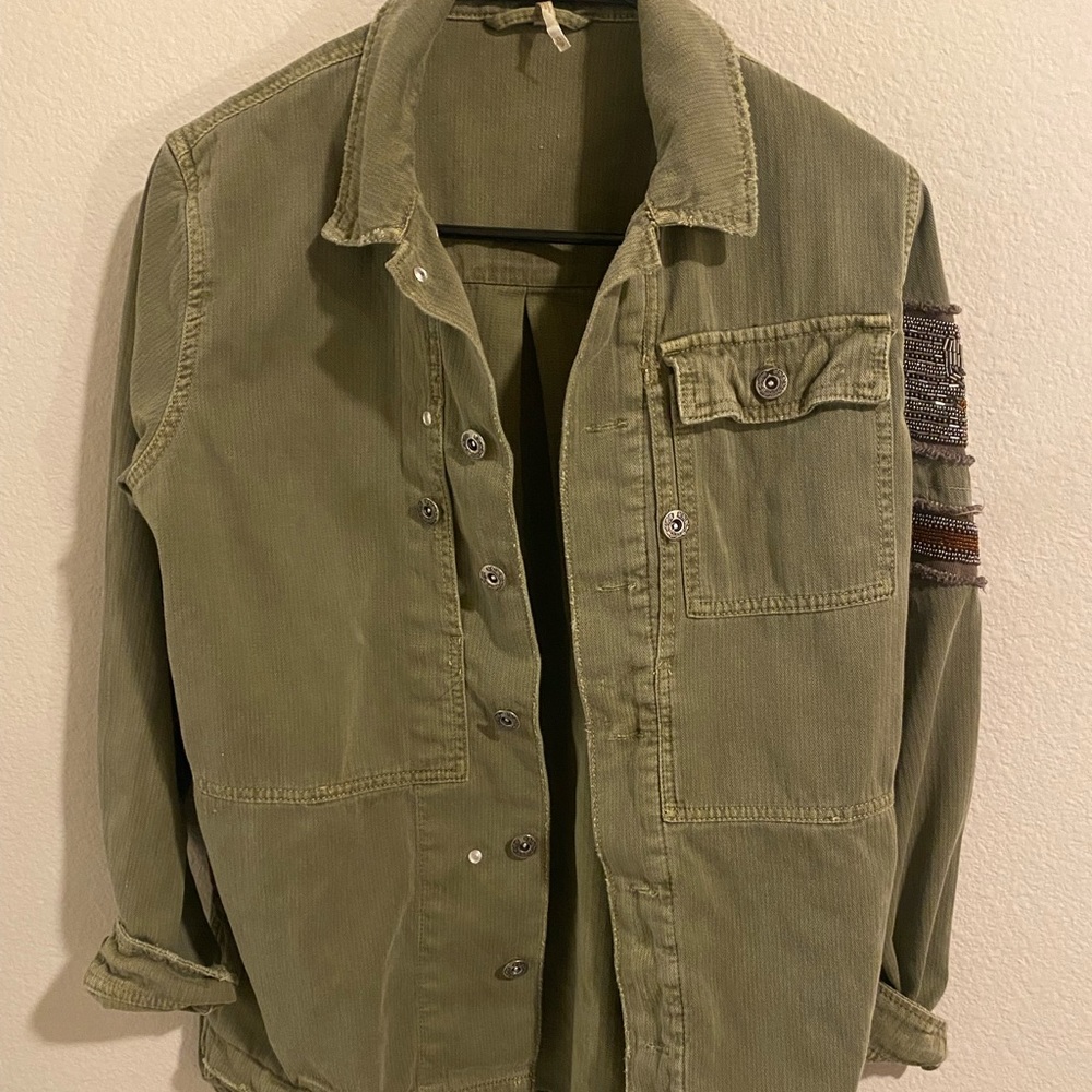 Free People Military Jacket - Gem